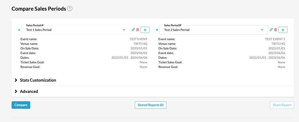How do I run a comparison report?