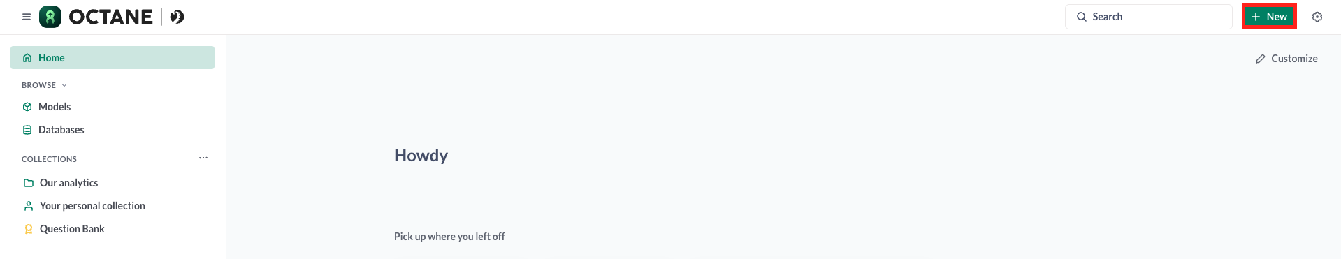 How do I create a dashboard in Octane?