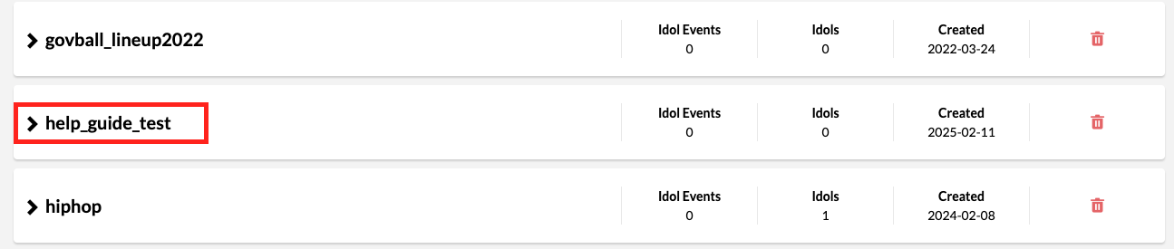 How to create an Idol Label